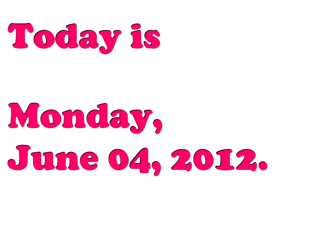 Today Is Monday | PDF