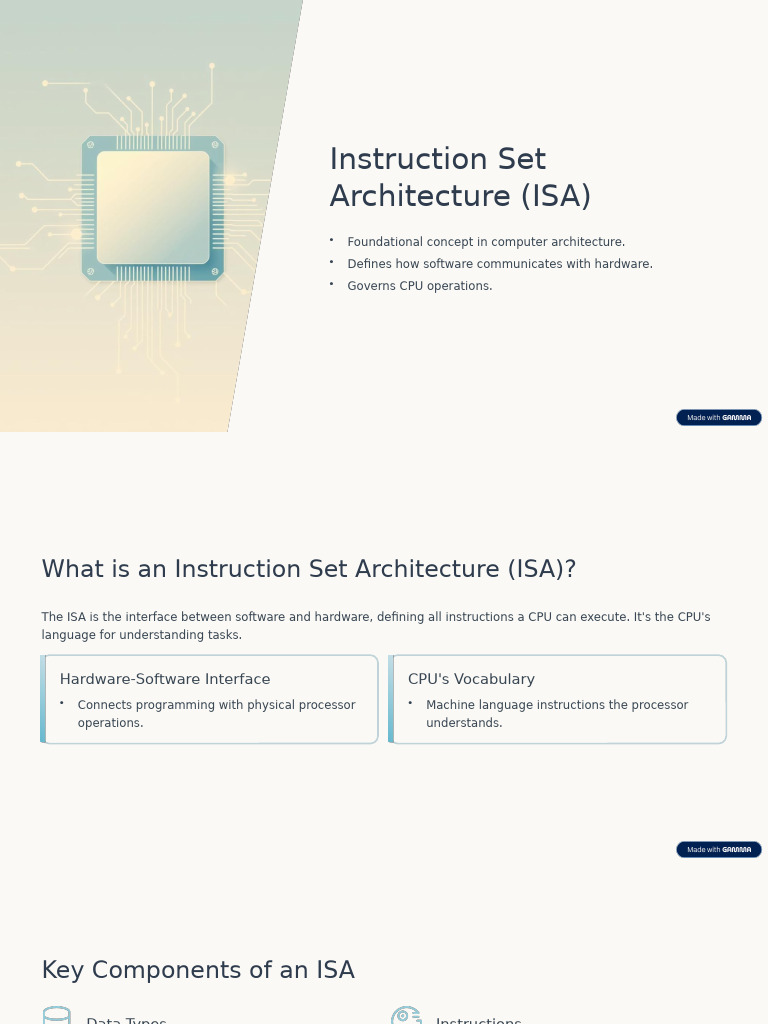 Understanding Instruction Set Architecture | PDF | Central Processing ...
