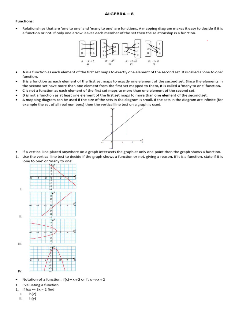 Algebra-8 | PDF | Set (Mathematics) | Function (Mathematics)