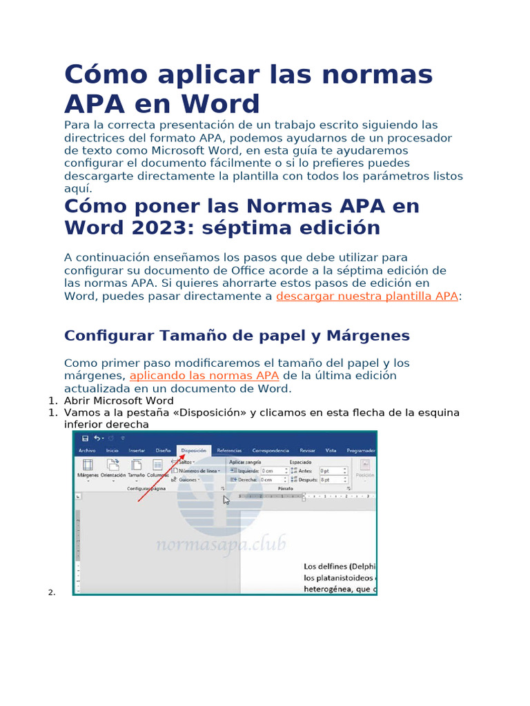 Normas APA en Word: Guía 2023 | PDF | Serif | Microsoft Word