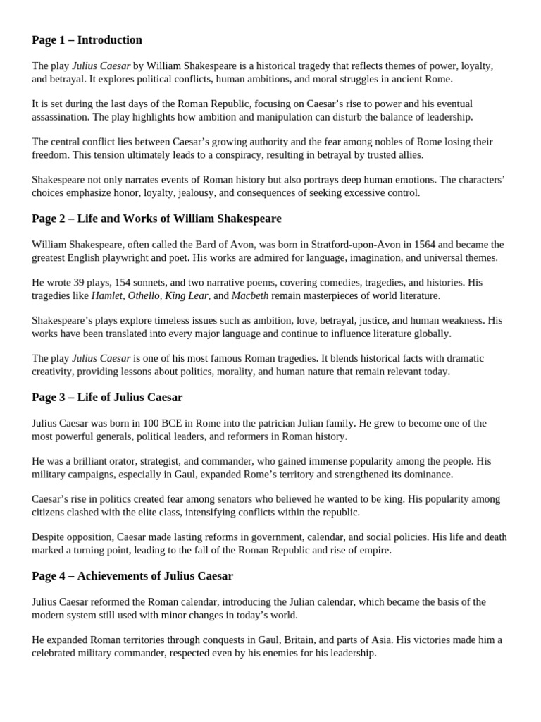 English II Assignment IX | PDF | Julius Caesar | Ancient Rome