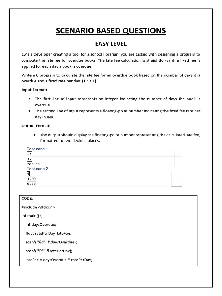 C Programs for Common Coding Challenges | PDF | Pointer (Computer ...