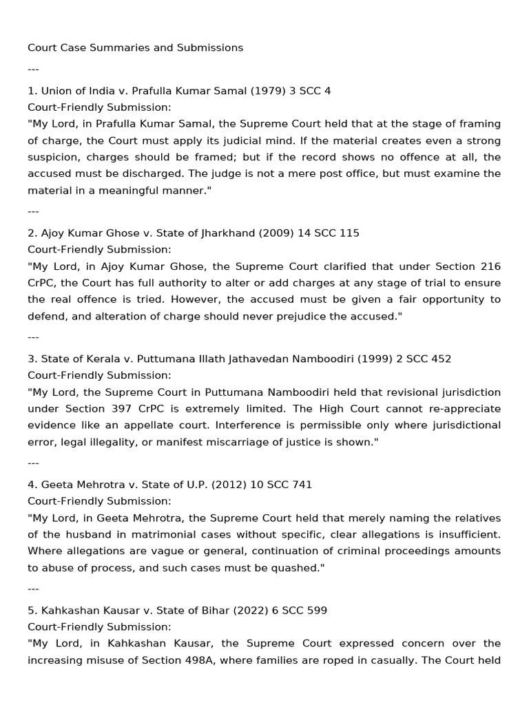 Court Cases Summaries | PDF | Separation Of Powers | Government ...