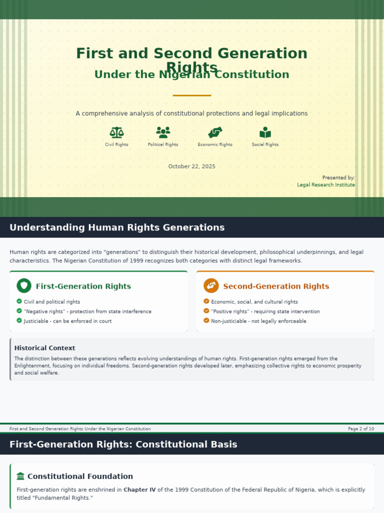 Nigerian Constitutional Rights Analysis | PDF | Rights | Justice