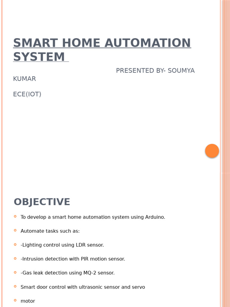 Smart Home Automation Project | PDF | Arduino | Automation