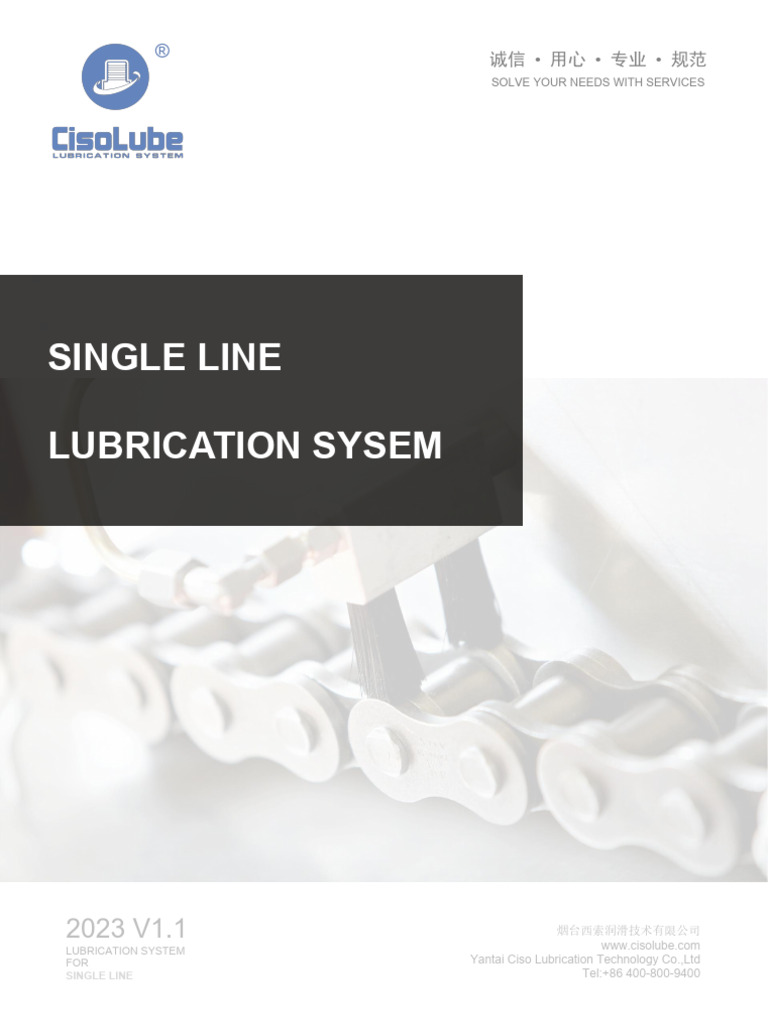 Single Line Lubrication System Guide | PDF | Pump | Valve
