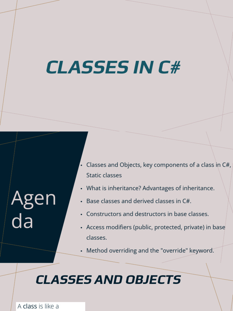 C# Classes and Inheritance Explained | PDF | Inheritance (Object ...