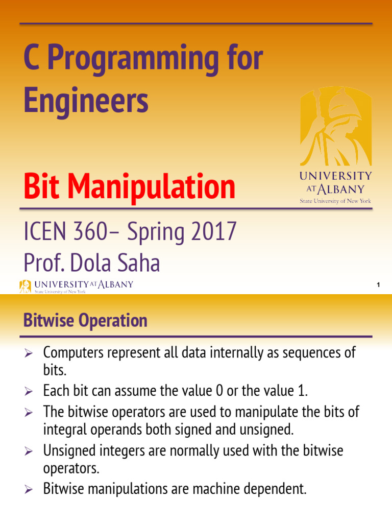 Bitwise Operator for Engineering | PDF | Transmission Control Protocol ...