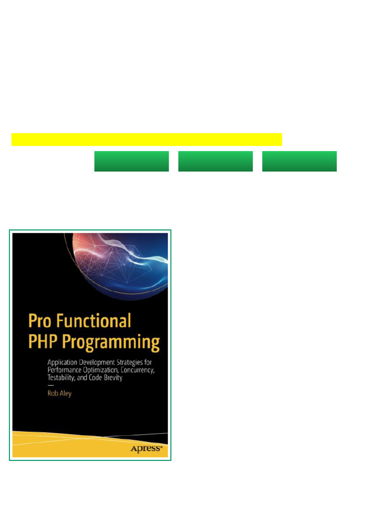 (Ebook) Pro Functional PHP Programming: Application Development ...