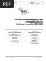 Panduan Penulisan Skripsi BINUS Online | PDF