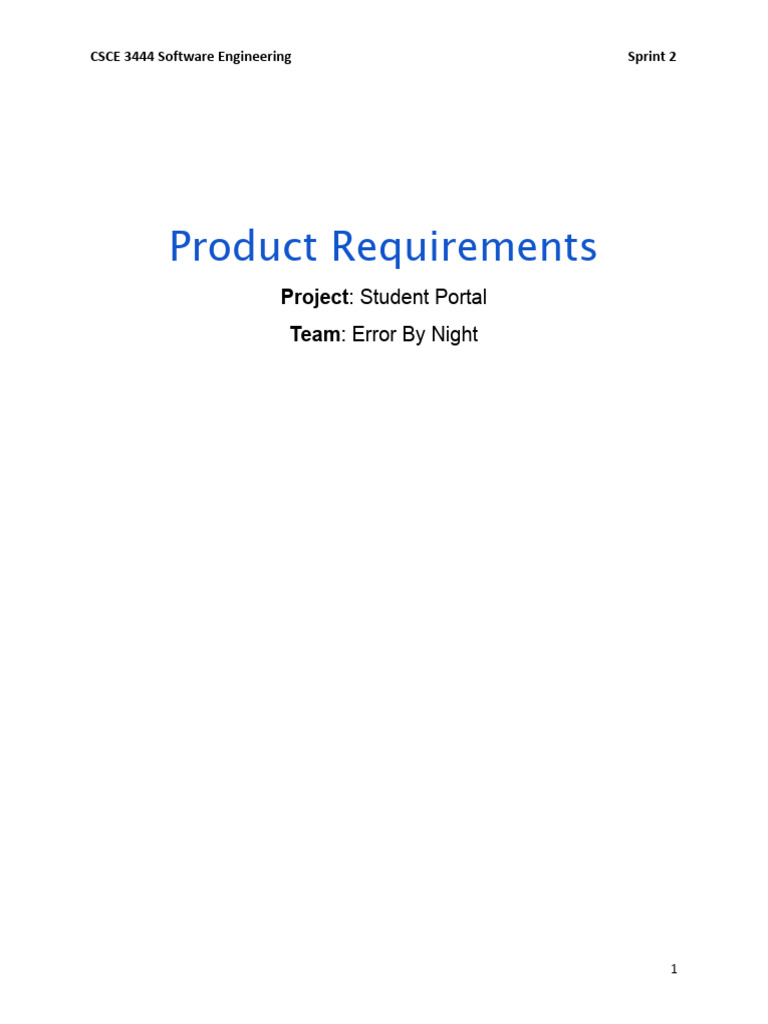 Sprint2 SoftwareRequirement v1.0 (2) | PDF | Scrum (Software Development) | Use Case