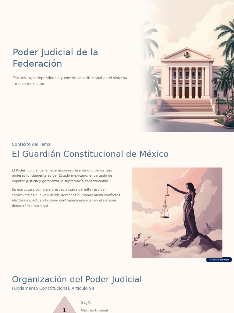 Poder Judicial de La Federacion | PDF | Judicaturas | Formas de gobierno