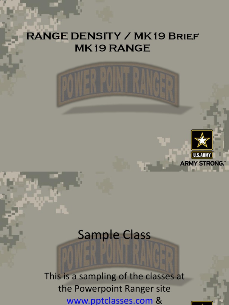 MK19 Range Brief Example | PDF | Ammunition | Range Safety