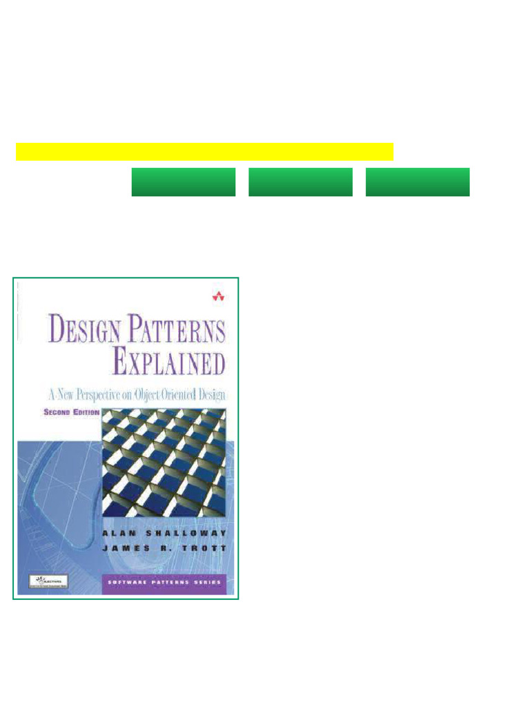 Design patterns explained a new perspective on object oriented design 2 ...
