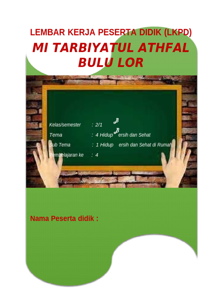 LKPD Kelas 2 tema 4 sub 1 | PDF