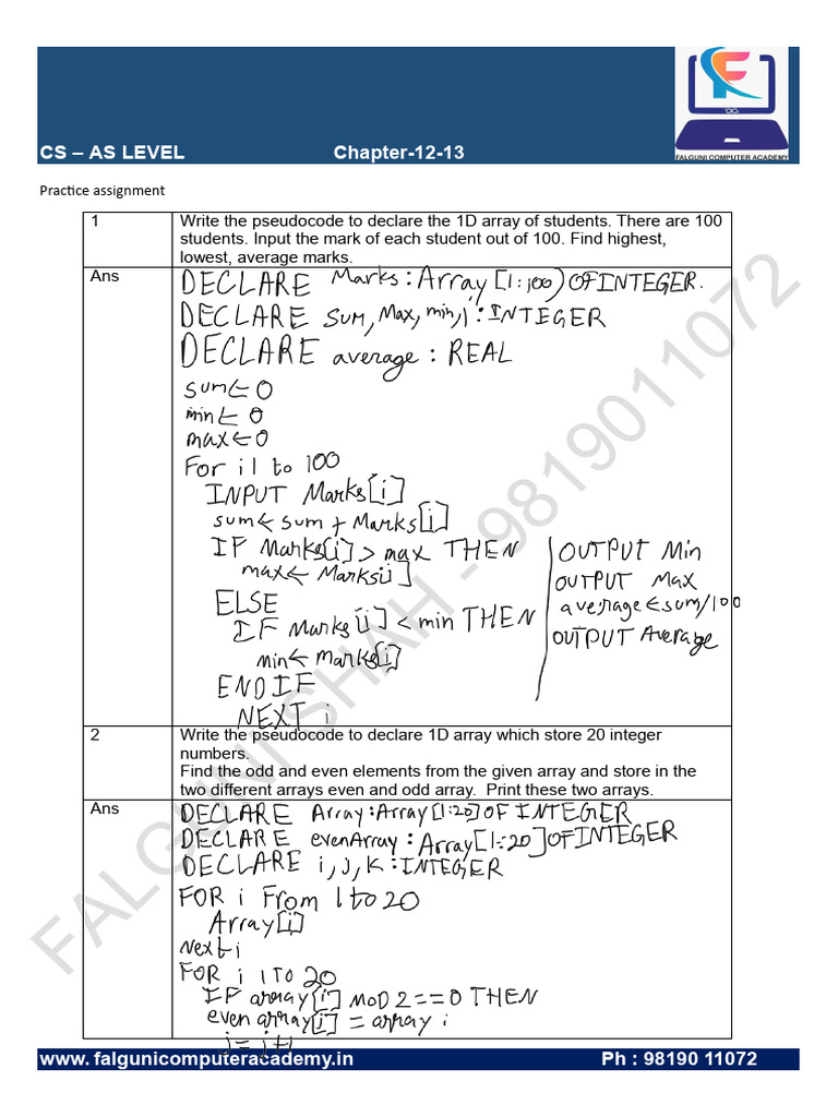 Practice Assignment | PDF