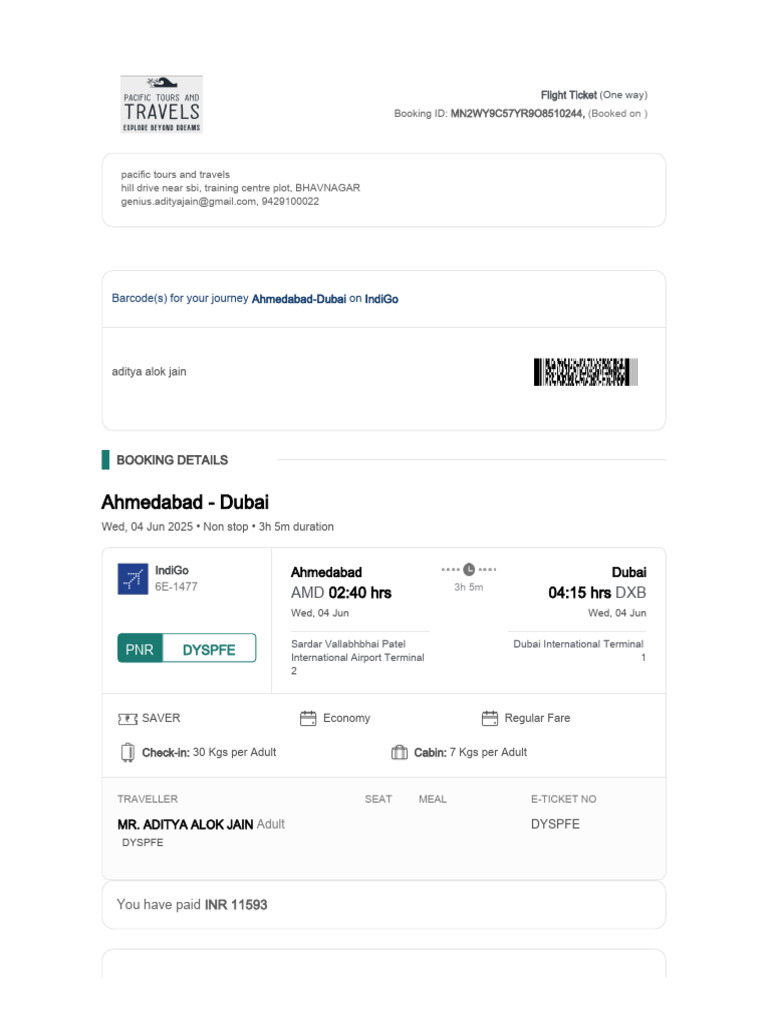 Trips Flight DownloadETicket | PDF | Civil Aviation | Airlines