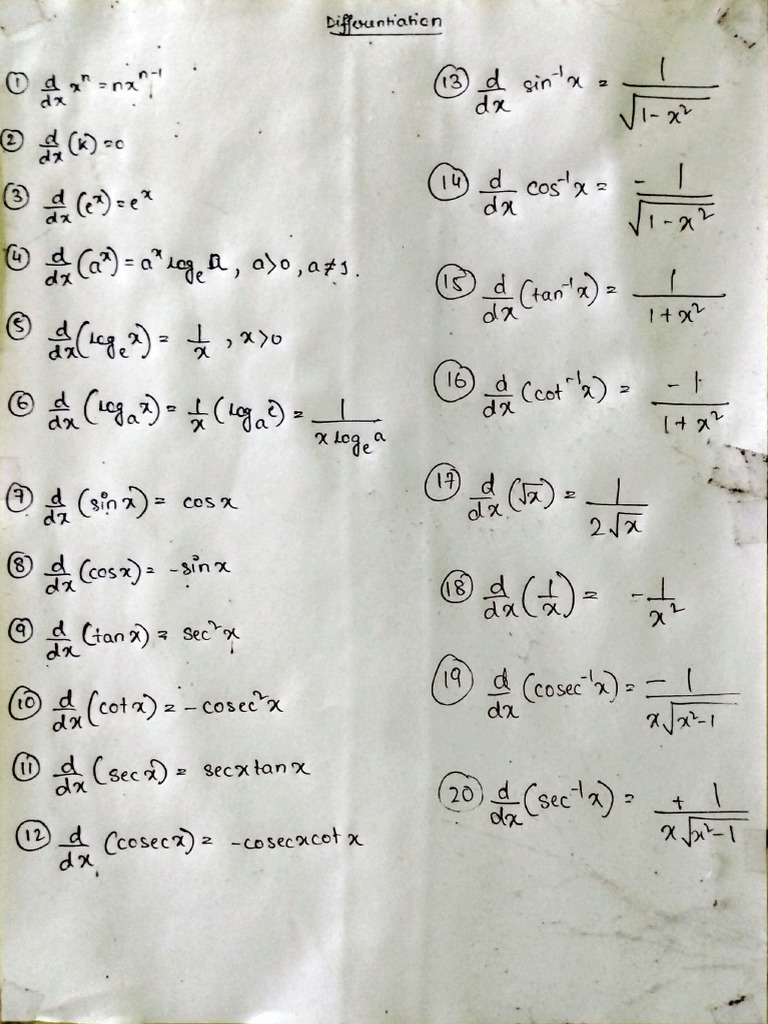 Advanced Calculus and Trigonometric Identities | PDF