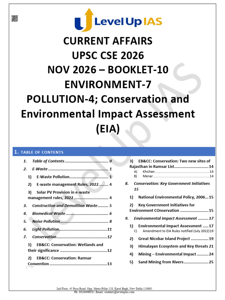2025 - 11 - 10 Environment 7 Pollution Conservation and Environmentlal ...
