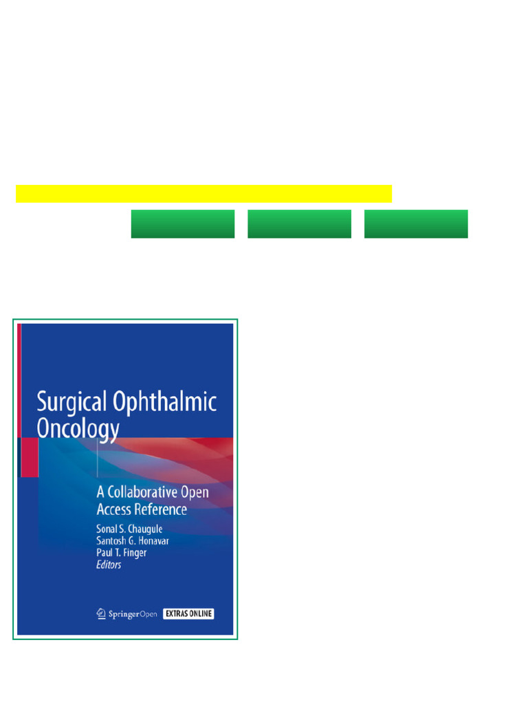 (Ebook) Surgical Ophthalmic Oncology: A Collaborative Open Access Reference by Sonal Chaugule ...