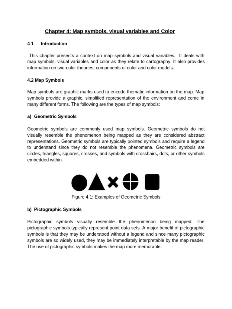 Map Symbols and Visual Variables Explained | PDF | Color | Rgb Color Model