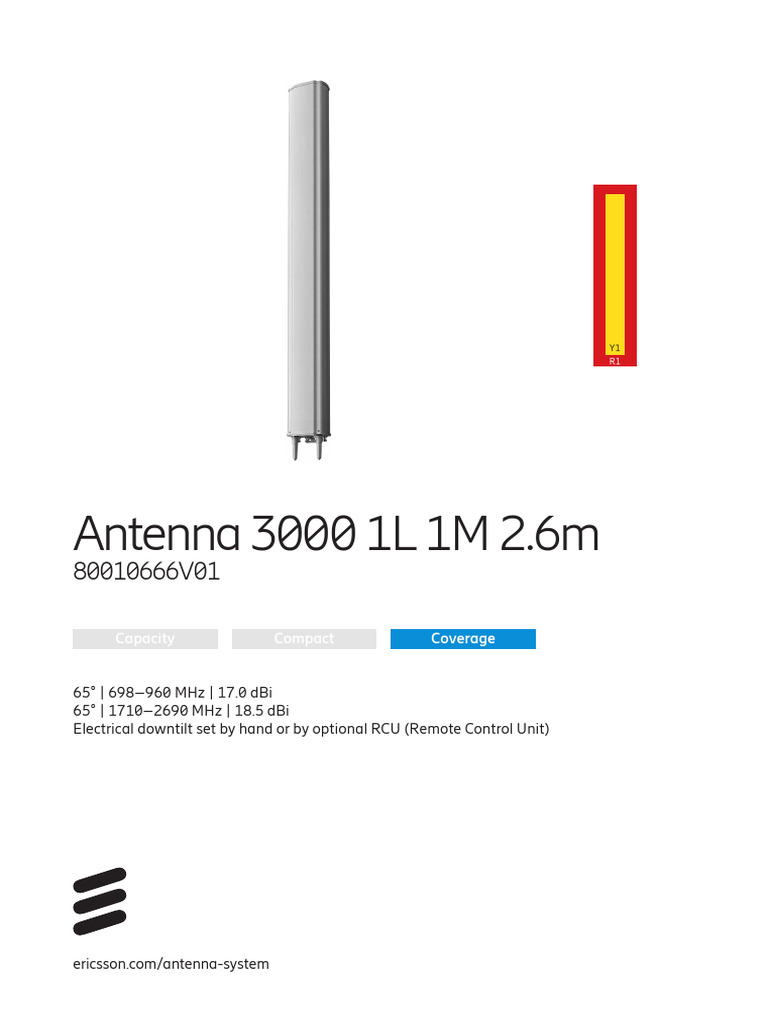 Datasheet Antenna 80010666V01 | PDF | Antenna (Radio) | Decibel