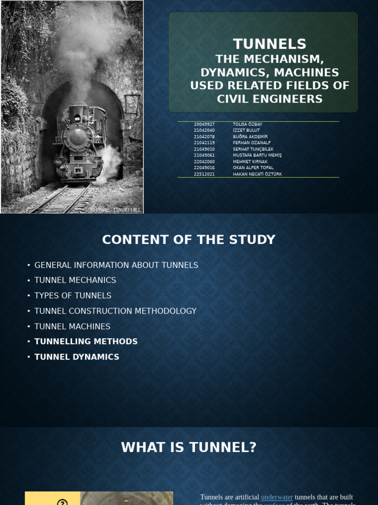 Tunnels | PDF | Loader (Equipment) | Young's Modulus