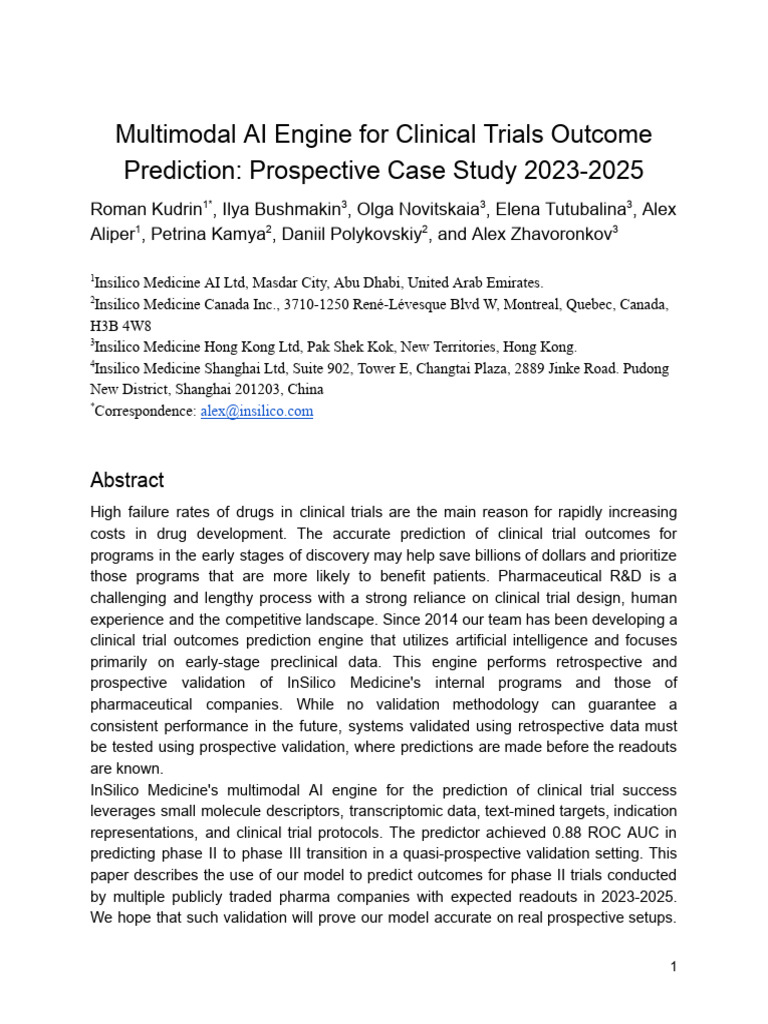 Clinical Trials Prediction System Paper 4 | PDF | Clinical Trial | Drug ...