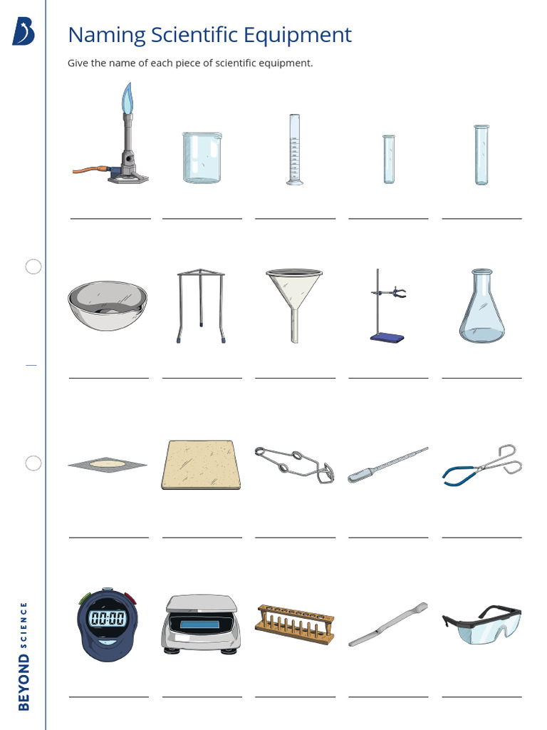 Naming Scientific Equipment Worksheet | PDF