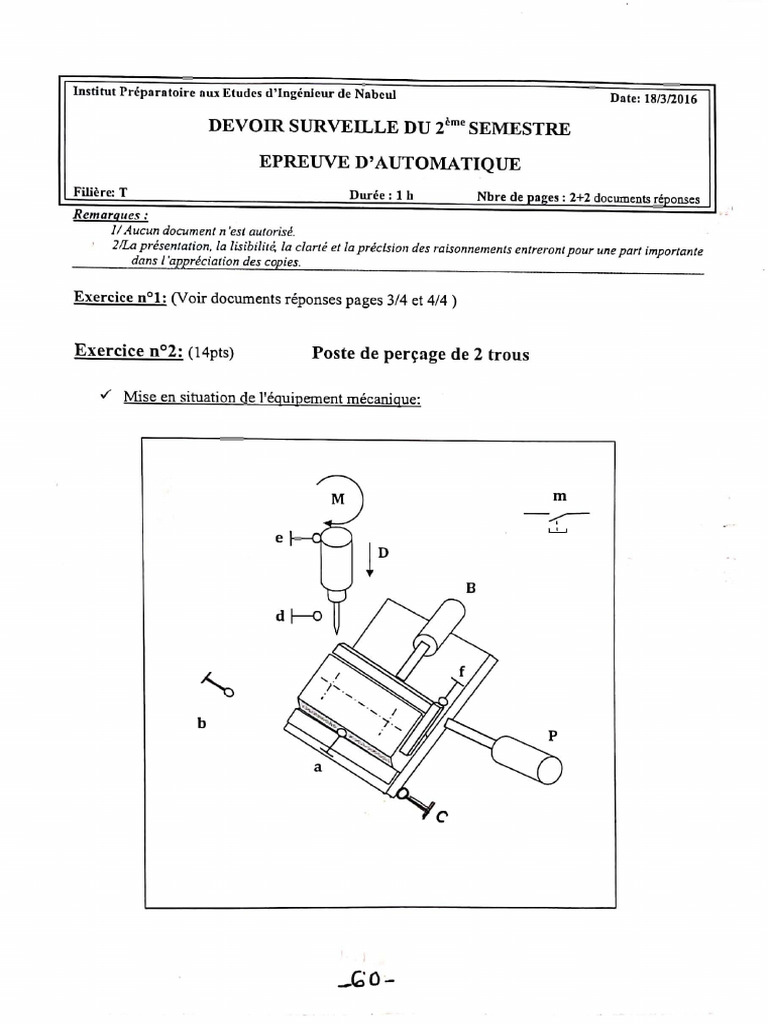 DS2'2016 + Corrigé | PDF