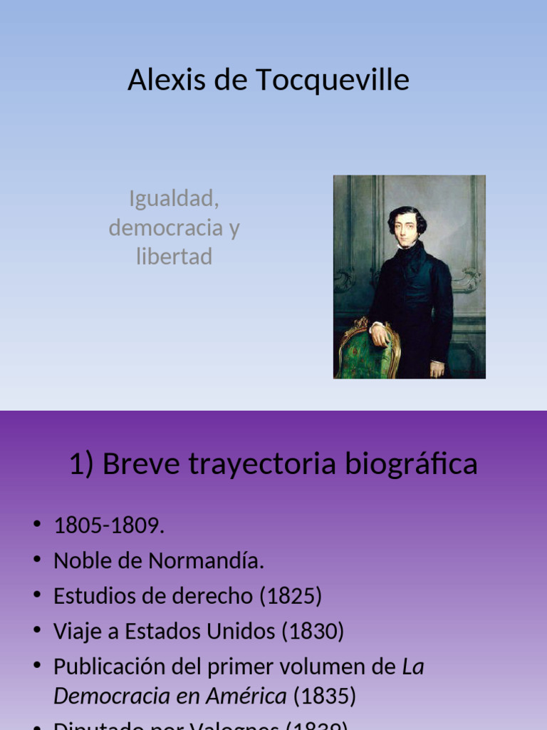 Alexis de Tocqueville | PDF | Democracia en América | Democracia