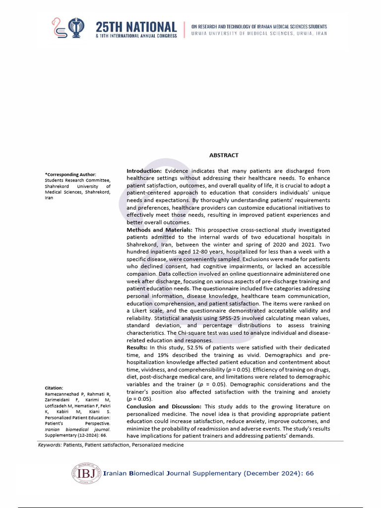 Personalized Patient Education - Pdf68bf6eeec128c79245 | PDF | Medicine ...