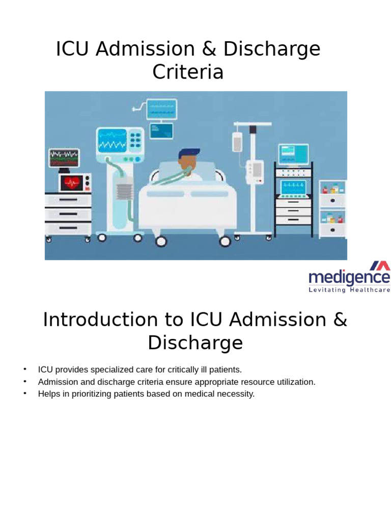 ICU Admission Discharge Criteria | PDF | Neonatal Intensive Care Unit ...