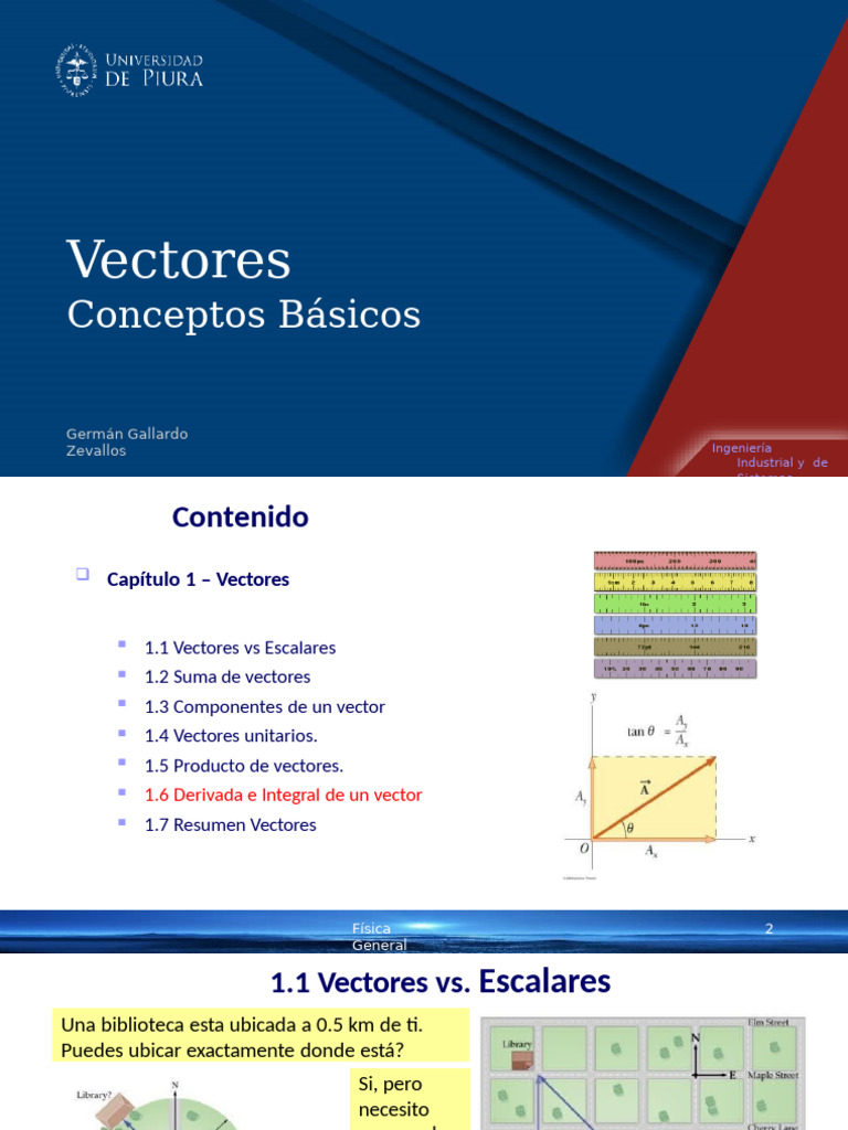 1.1 Vectores - Conceptos Básicos | PDF | Vector Euclidiano | Sistema de ...
