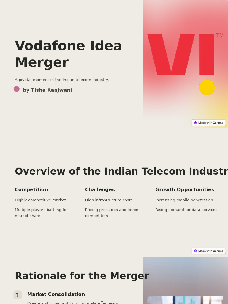 Vodafone Idea Merger | PDF | Mergers And Acquisitions | Debt