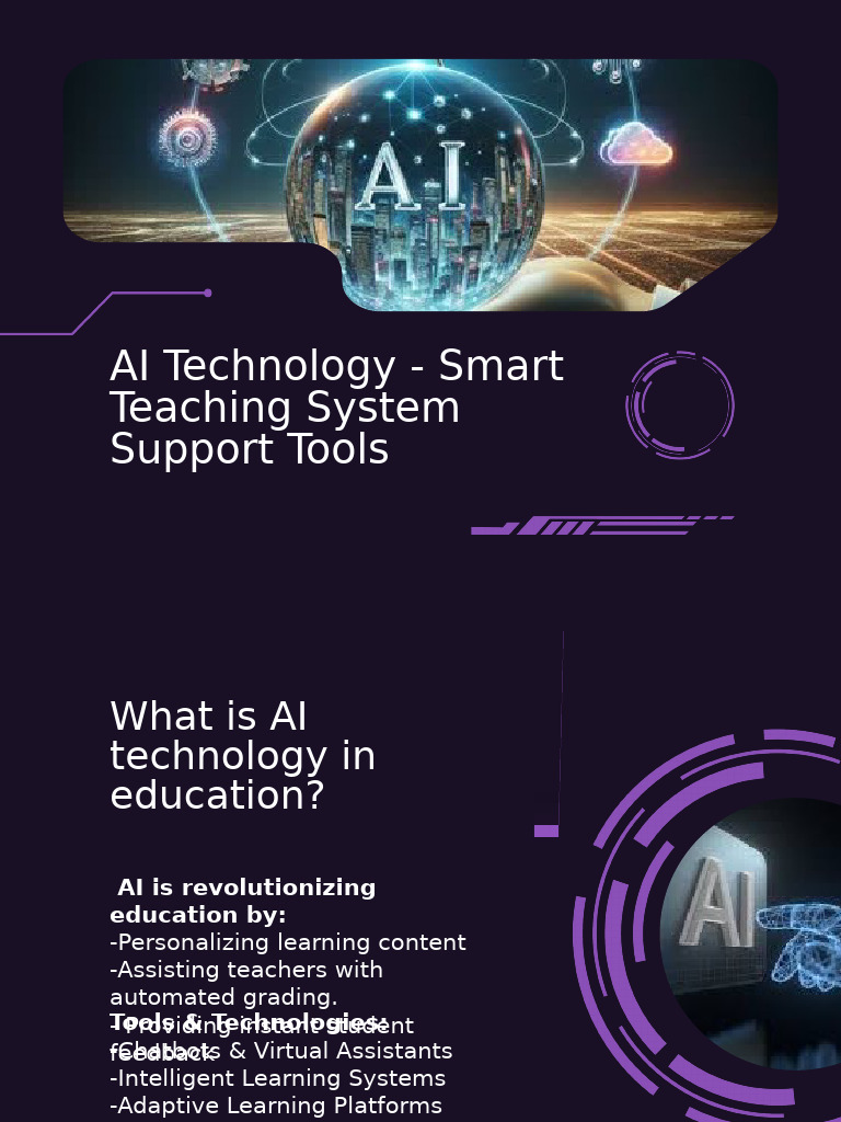 AI Technology - Smart Teaching System Support Tools | PDF