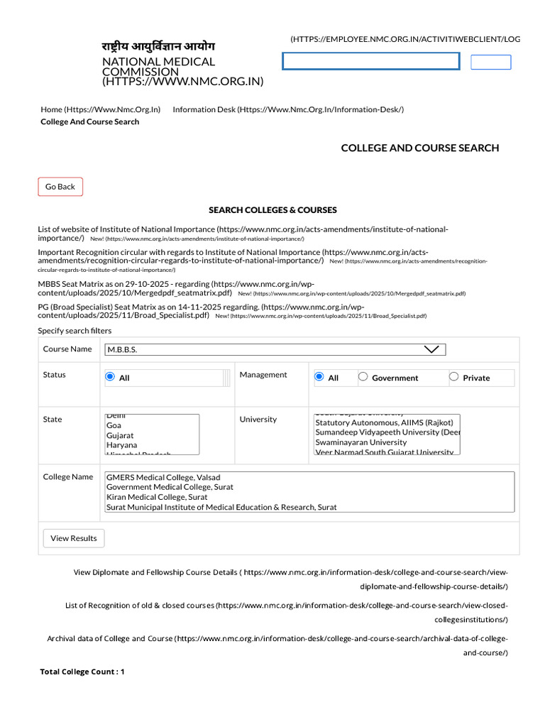 College and Course Search _ NMC | PDF | Health Care | Medicine