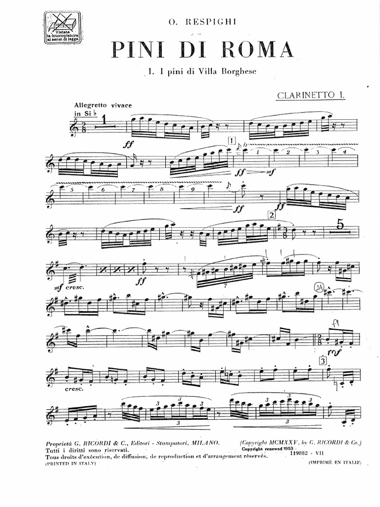 A) - Pini Di Roma (Respighi) | PDF