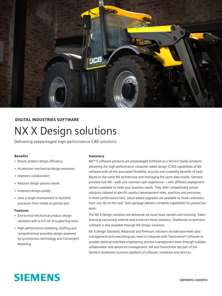 NX X Design: High-Performance CAD SaaS Solutions | PDF | Computer Aided ...