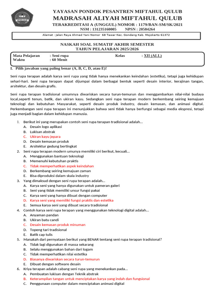 Naskah Sbk Sas Xii | PDF