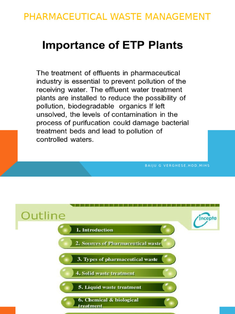 Pharmaceutical Waste Management | PDF