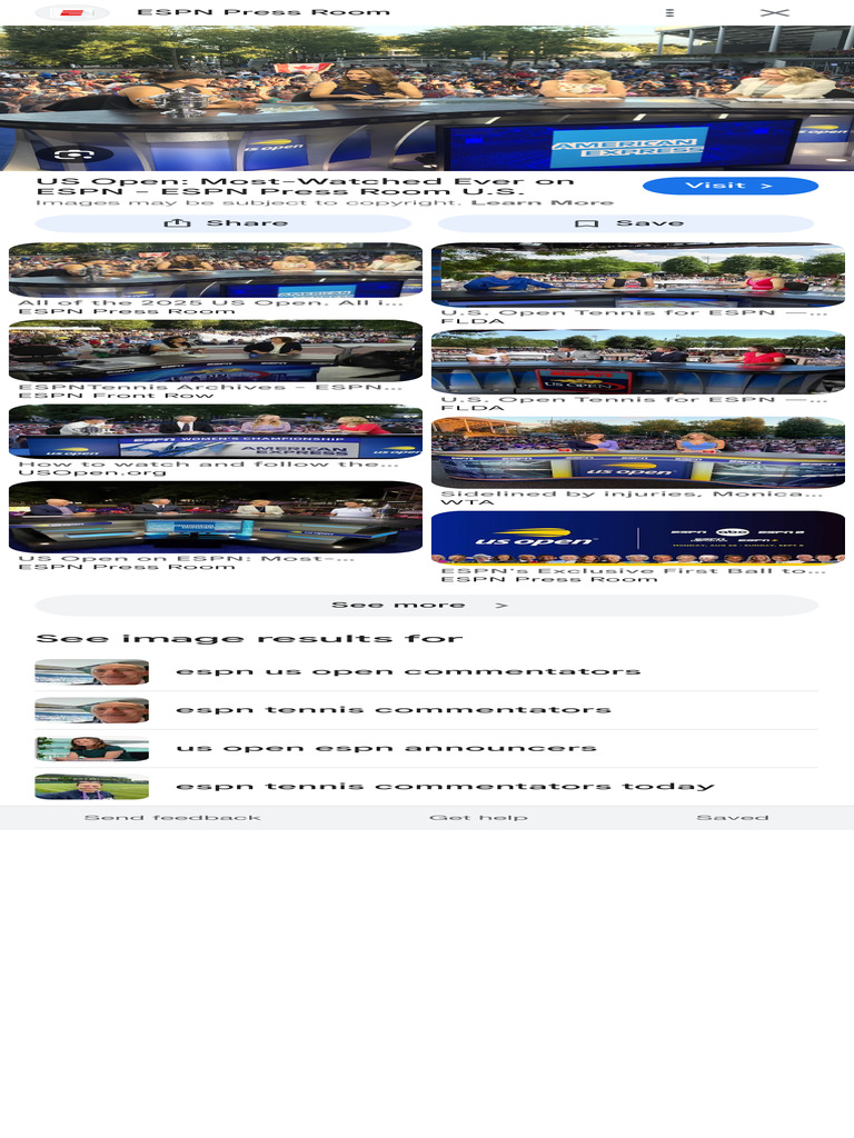 Espn Channel Interview People For Us Open Final - Google Search | PDF ...
