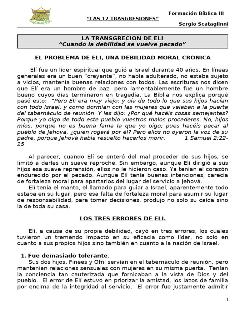 Las Doce Transgreciones | PDF | Jacob | Sansón