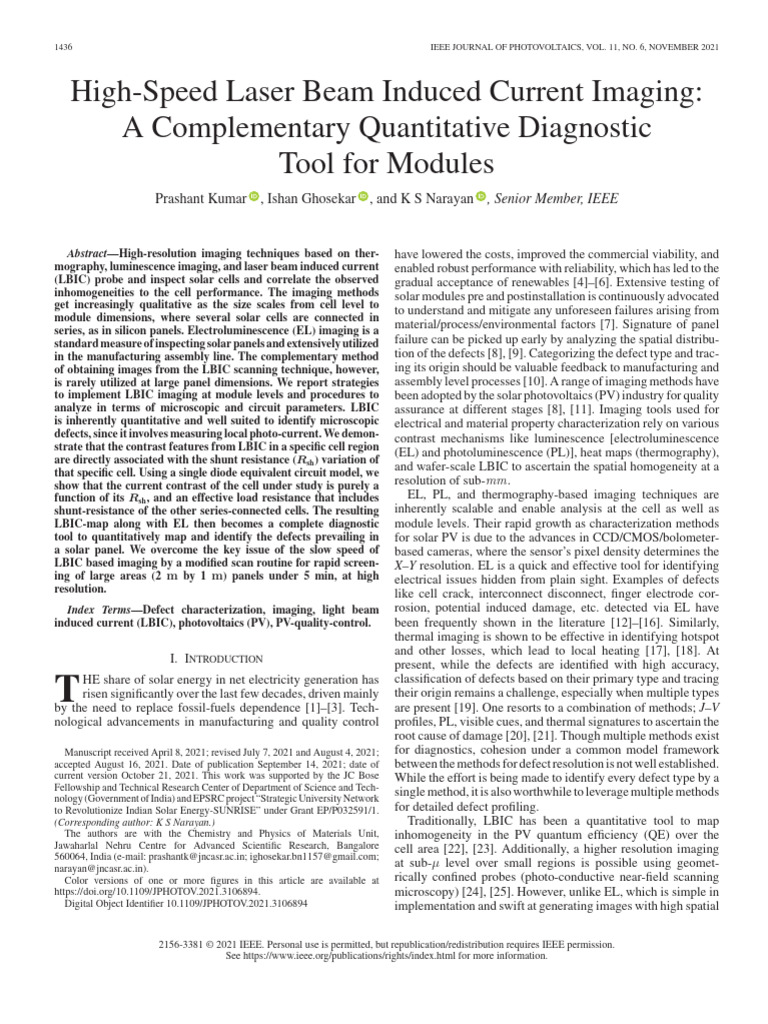 High-Speed Laser Beam Induced Current Imaging A Complementary ...