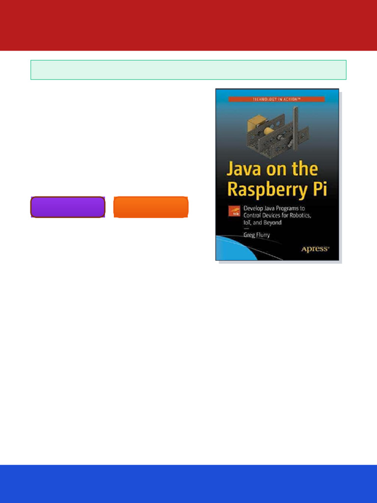 Java on the Raspberry Pi: Develop Java Programs to Control Devices for ...