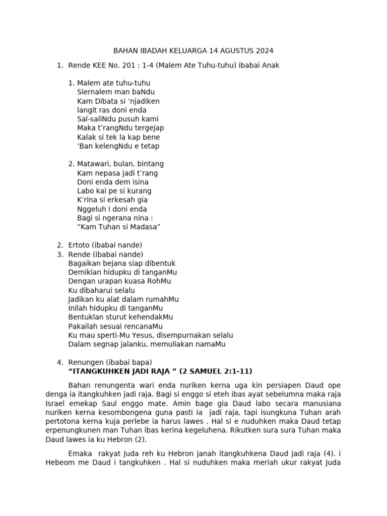 Bahan Ik 14 Agustus 2024 | PDF
