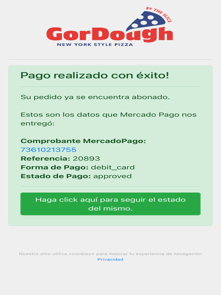 Inputación de Pago - Gordough | PDF