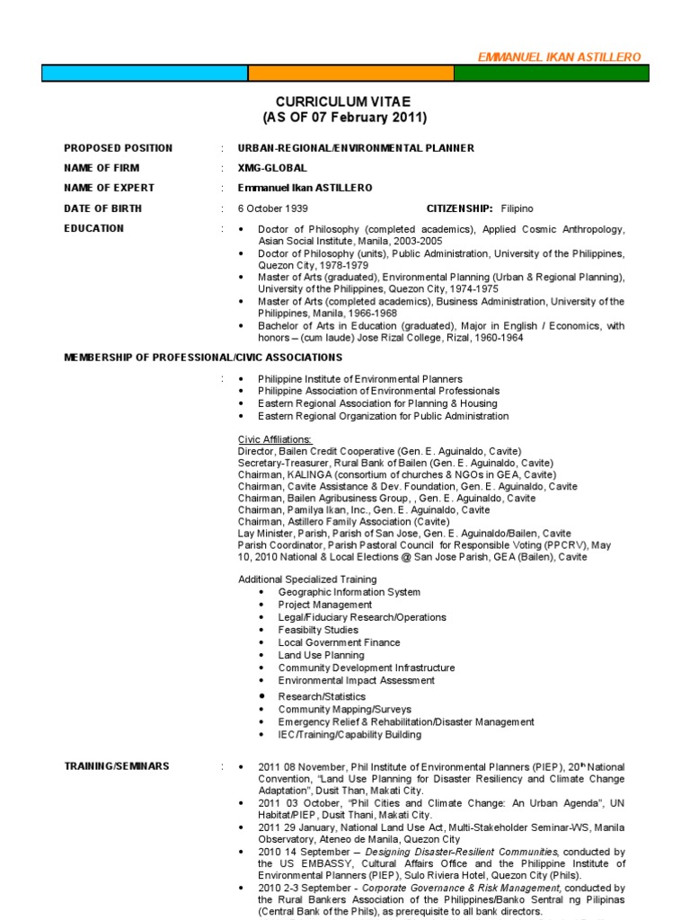 001 A 08 Sep 2011 Astillero CV Fib RBB | PDF | Capacity Building ...