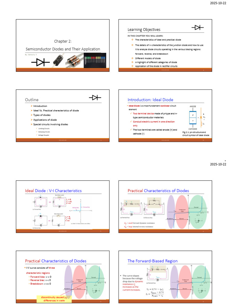 Chapter 2 Diodes and Their Application | PDF | Diode | Rectifier
