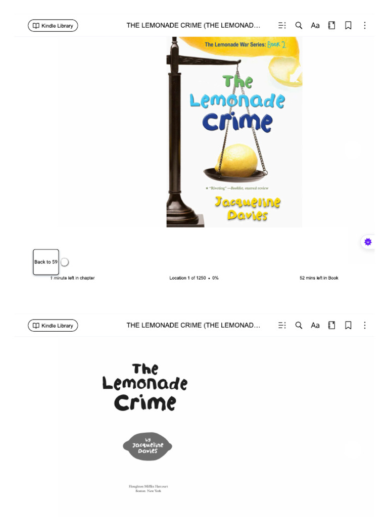 The Lemonade Crime | PDF